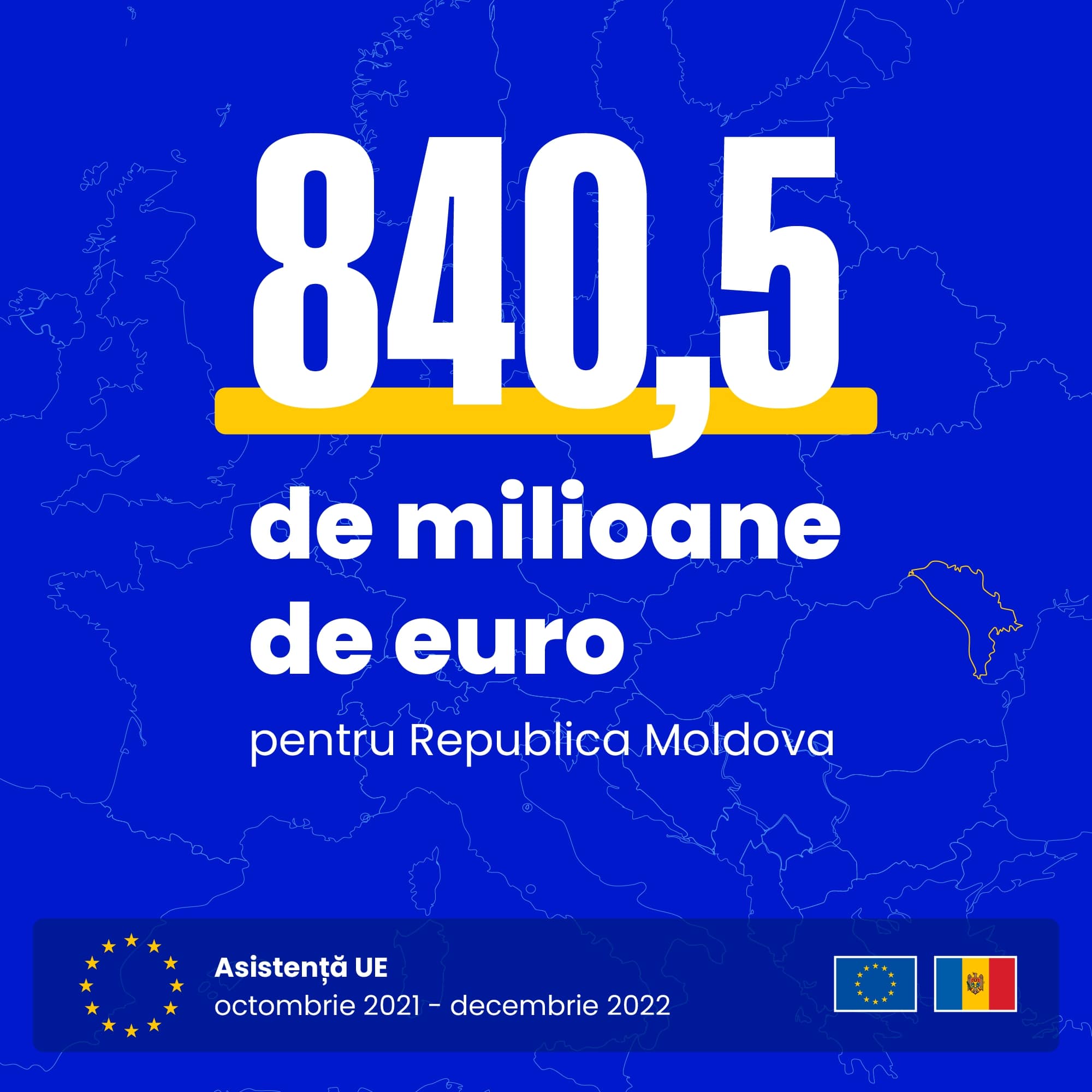 840 de milioane de euro este sprijinul UE pentru Republica Moldova ...