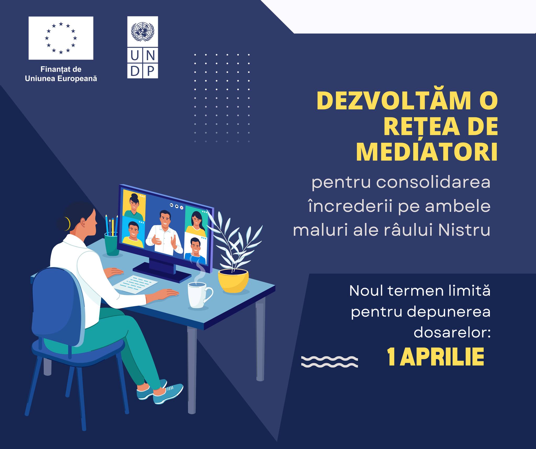 UE și PNUD lansează un concurs pentru mediatori în vederea consolidării încrederii pe ambele ...
