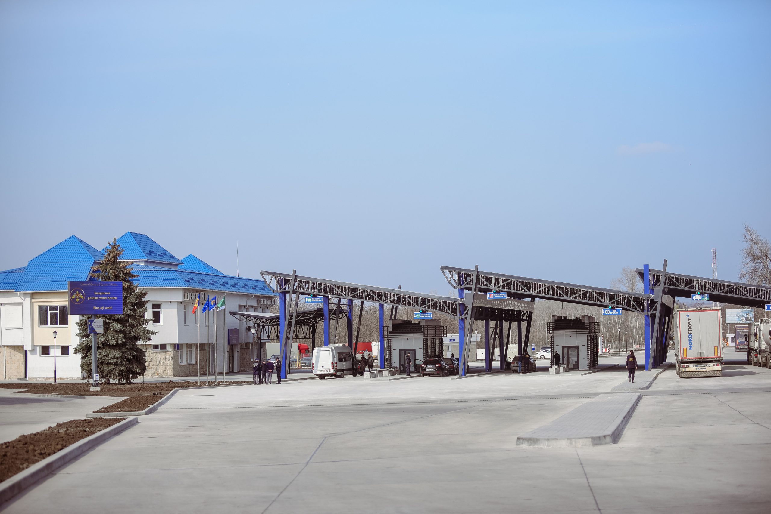 Inaugurarea noului post vamal Sculeni, modernizat în cadrul proiectului ...